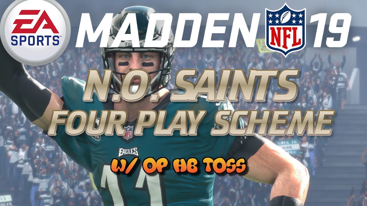 Madden 19 Saints Scheme w/ OP RUN. HB Sweep. - YouTube