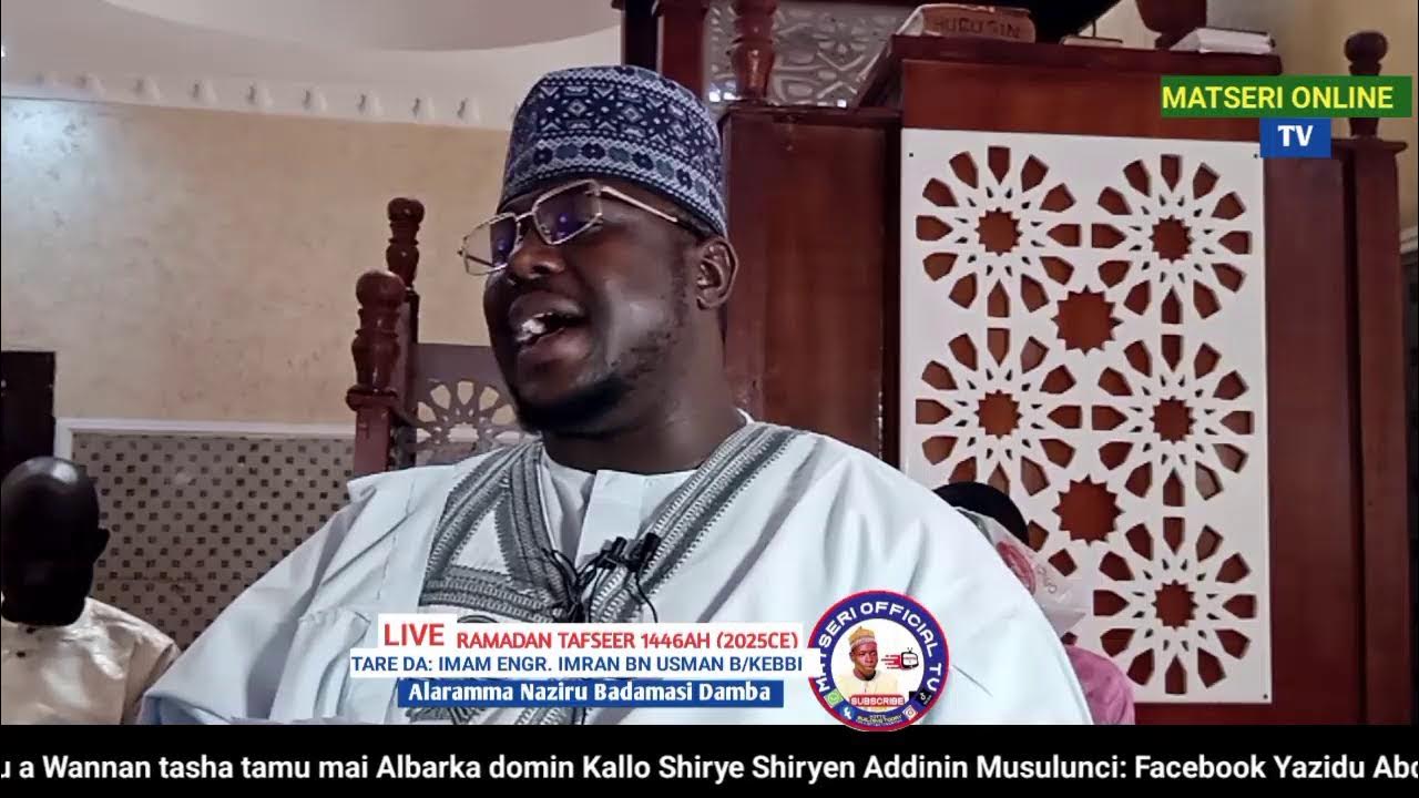 TAFSIRIN ALQUR'ANI MAI GIRMA NA WANNAN SHEKARA 1446H Masjidus Sheikh Abbas Muhammad Jega Rafin ...