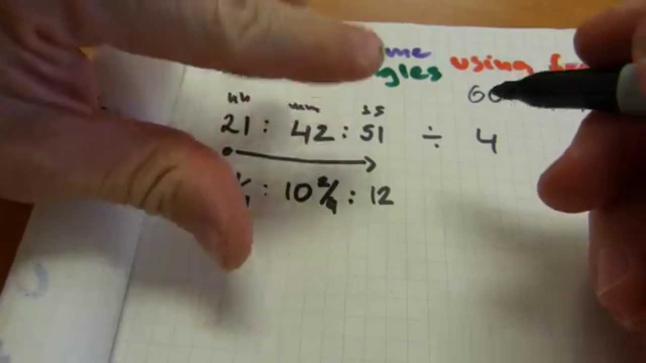 Divide time or angles using fractions - YouTube