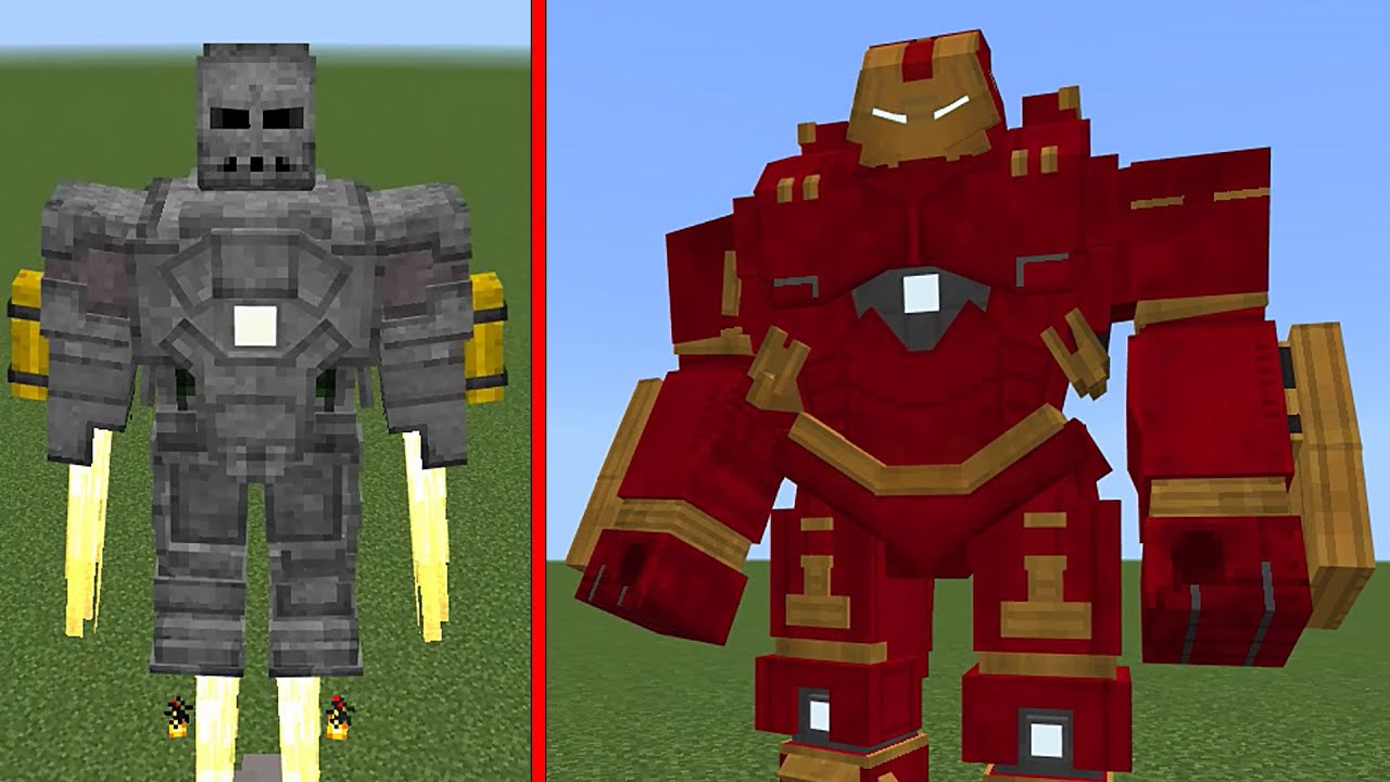 IRON MAN ADDON in Minecraft Bedrock - YouTube