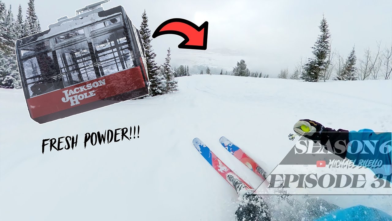 POWDER DAY SKIING AT JACKSON HOLE! - YouTube