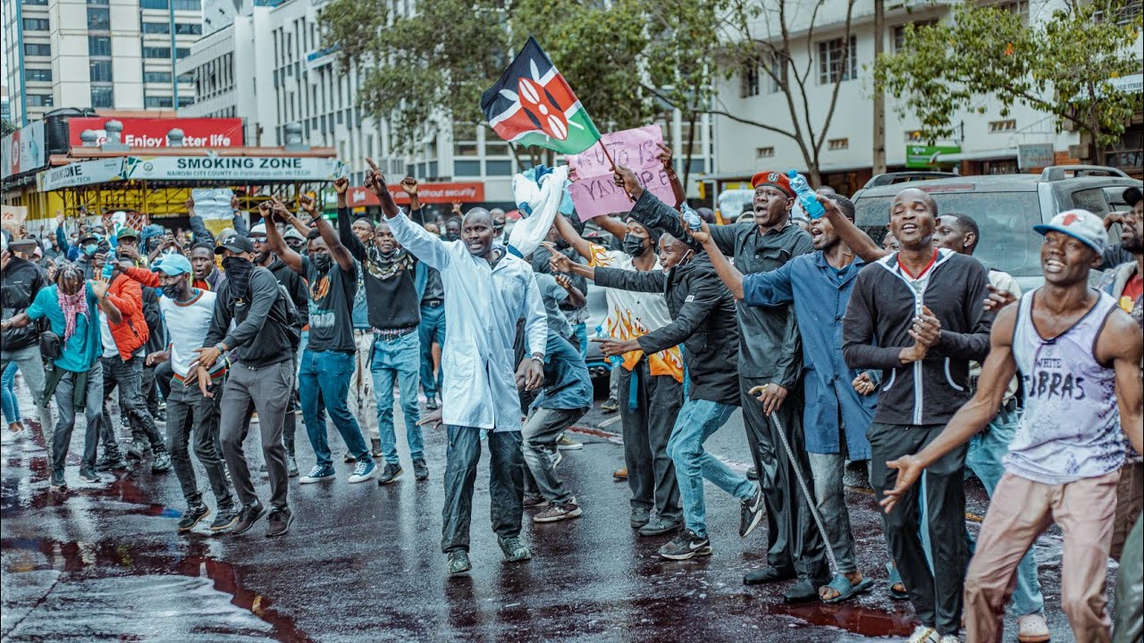 Young Kenyans Came Out Today in Large Number To Demonstrate Finance Bill 2024!🇰🇪 - YouTube