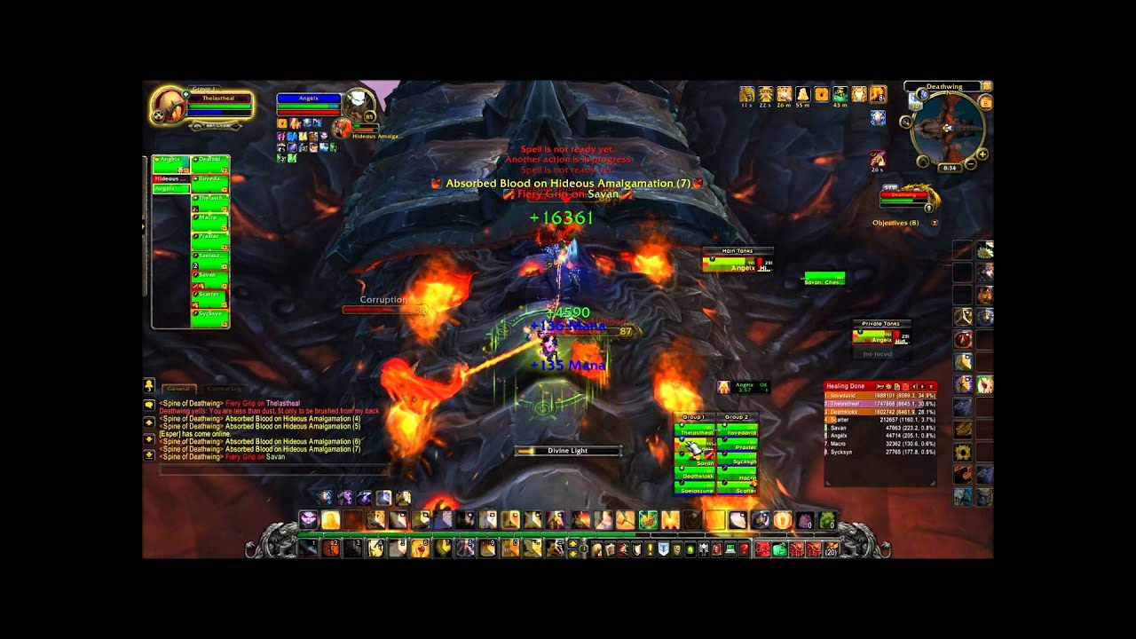 World of Warcraft: Patch 4.3 Spine of Deathwing First Kill - YouTube