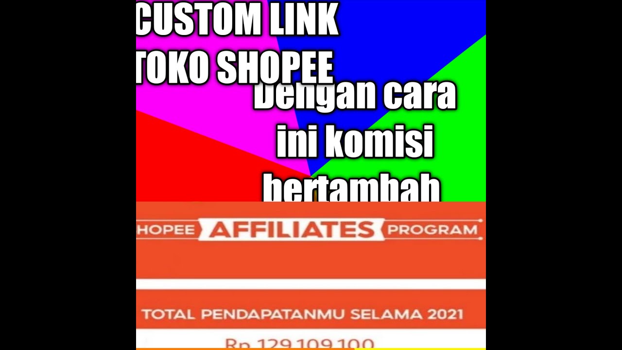 Cara mengubah Link Toko Shopee‼️Shopee affiliate program - YouTube