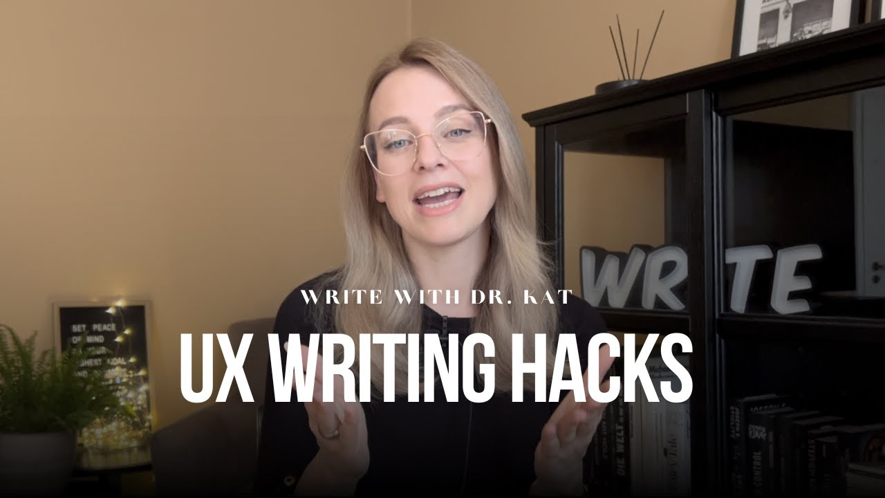 16 UX Writing quick tips to make your life easier - YouTube