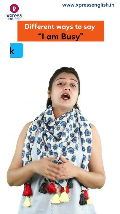 Different ways to say “I am Busy” in English #viral #shorts #trending # ...