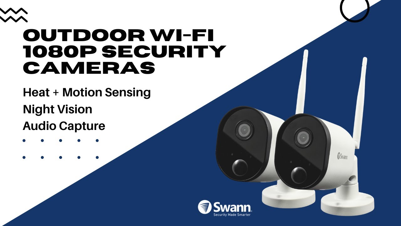 Swann Communications Full HD 1080P Wi-Fi Outdoor Cameras with Audio ...