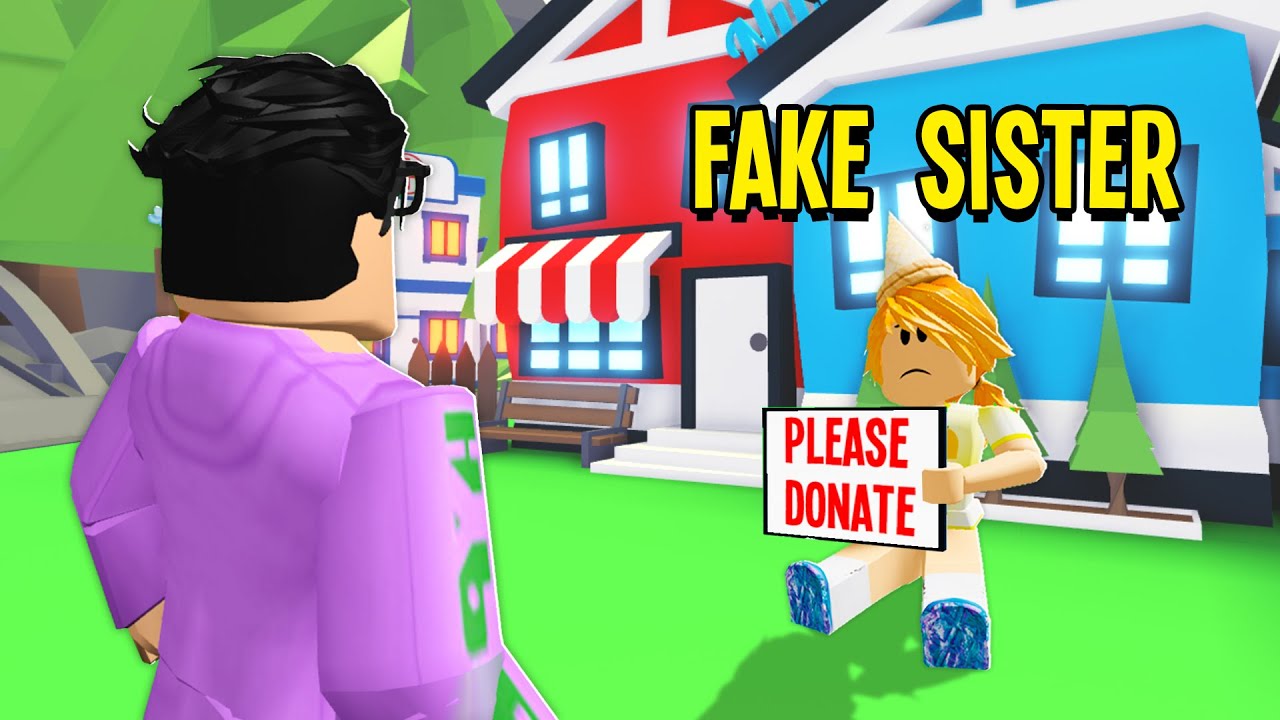 She Pretended To Be My Sister For FREE PETS In Adopt Me! (Roblox) - YouTube