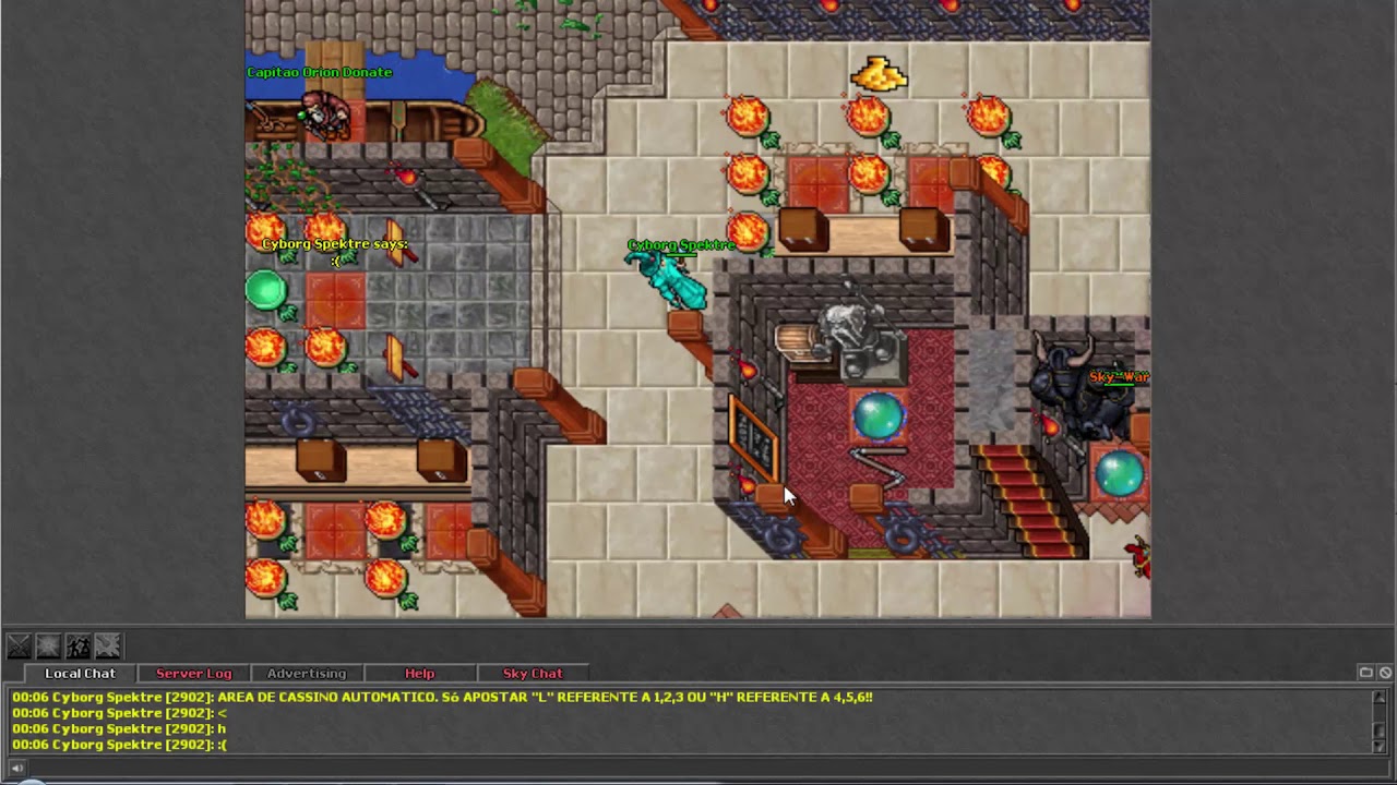 TIBIA SKY-WAR OT SERV: NOVO TEMPLO E ÁREA DE NPC'S - YouTube