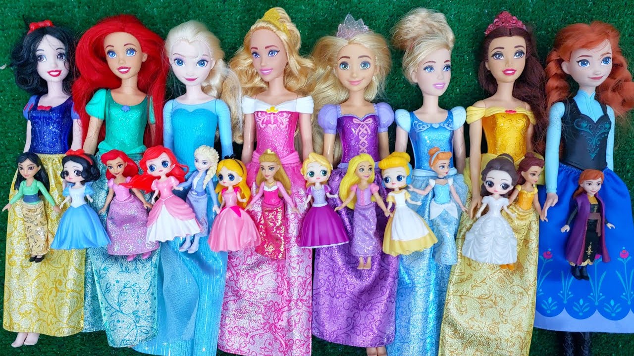 ASMR | Unboxing Disney Princess Spin & Reveal Surprise Dolls ...