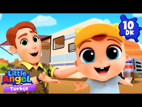 🚐 Karavanla Büyük Yolculuk! | Eğlenceli ve Öğretici Çocuk Şarkıları | Little Angel Türkçe