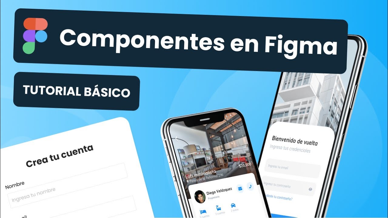Figma Tutorial español- Creación de Componentes Parte 2 - YouTube