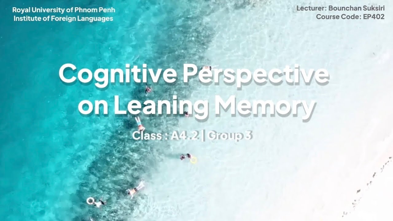 Role Play_Cognitive Perspective on Learning Memory | Group 3 | EP402 ...