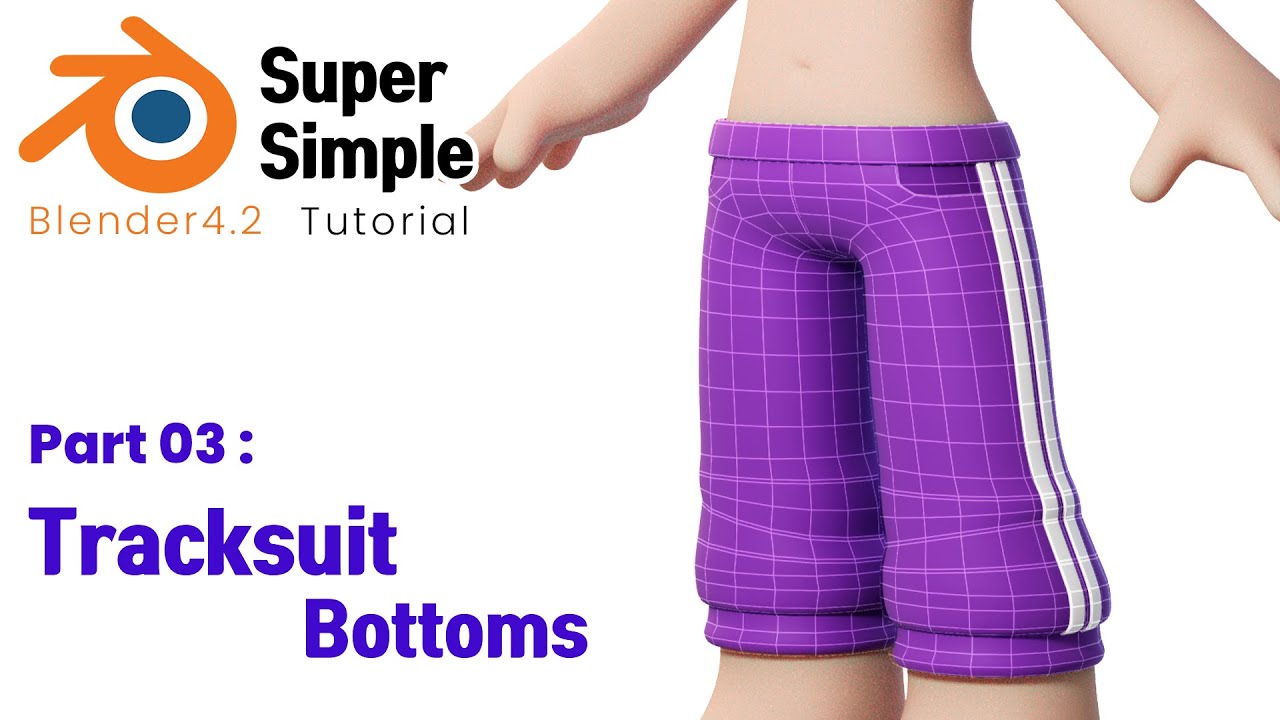 Blender Clothing Modeling Tutorial | 03 Tracksuit Bottoms - YouTube