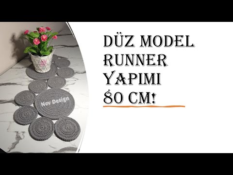 S MODEL DÜZ MOTİF RUNNER YAPIMI 80 CM #handmade #runner #crochet #masaörtüsü #tablerunner #sade #şık