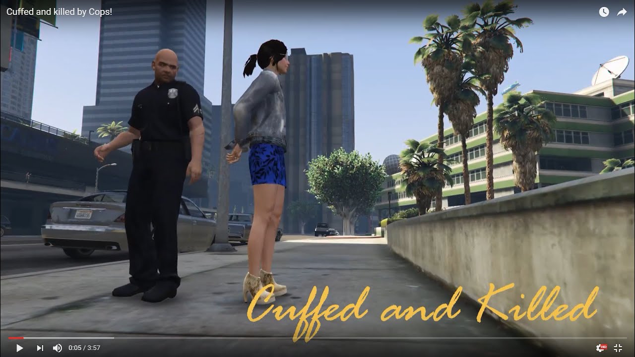 GTA 5 - Cuffed and killed by Cops! - YouTube