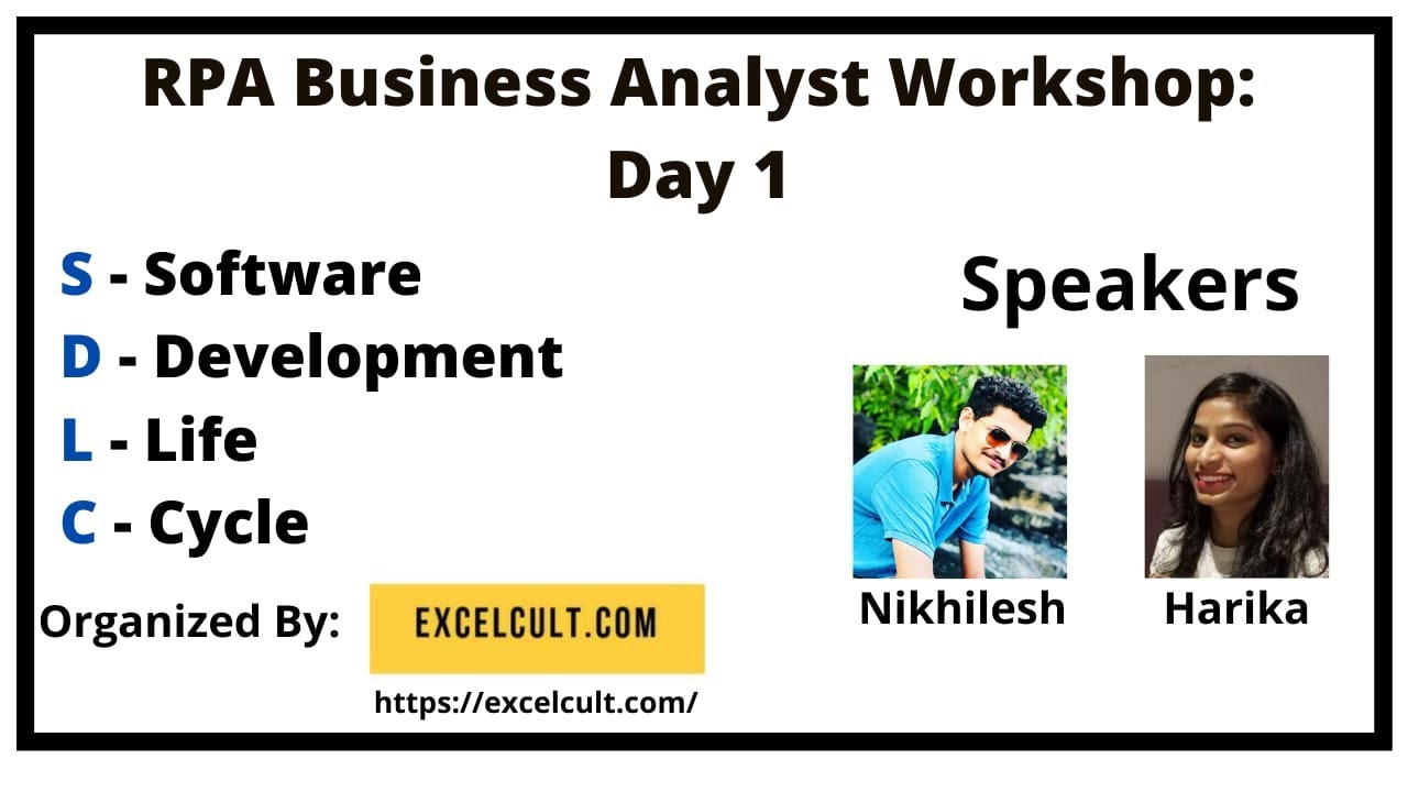 RPA Business Analyst Workhsop -SDLC in RPA - YouTube