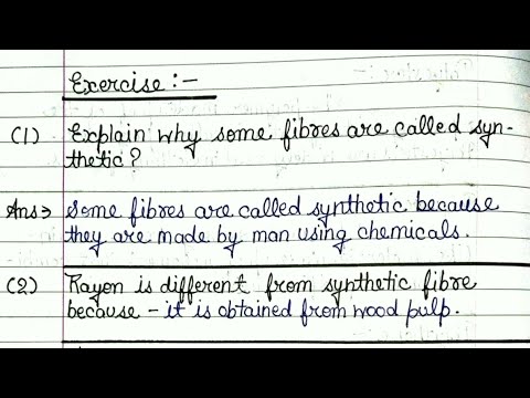 Class 8 Science : Chapter 3 Synthetic fibres and Plastic Questions ...