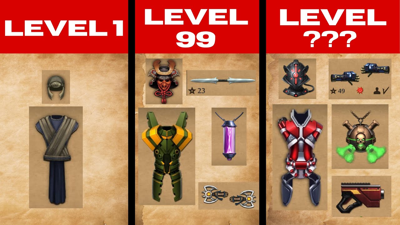 Fighting as LEVEL 1 vs LEVEL 99 vs LEVEL ??? in Shadow Fight! 🔥⚔️ (Epic ...