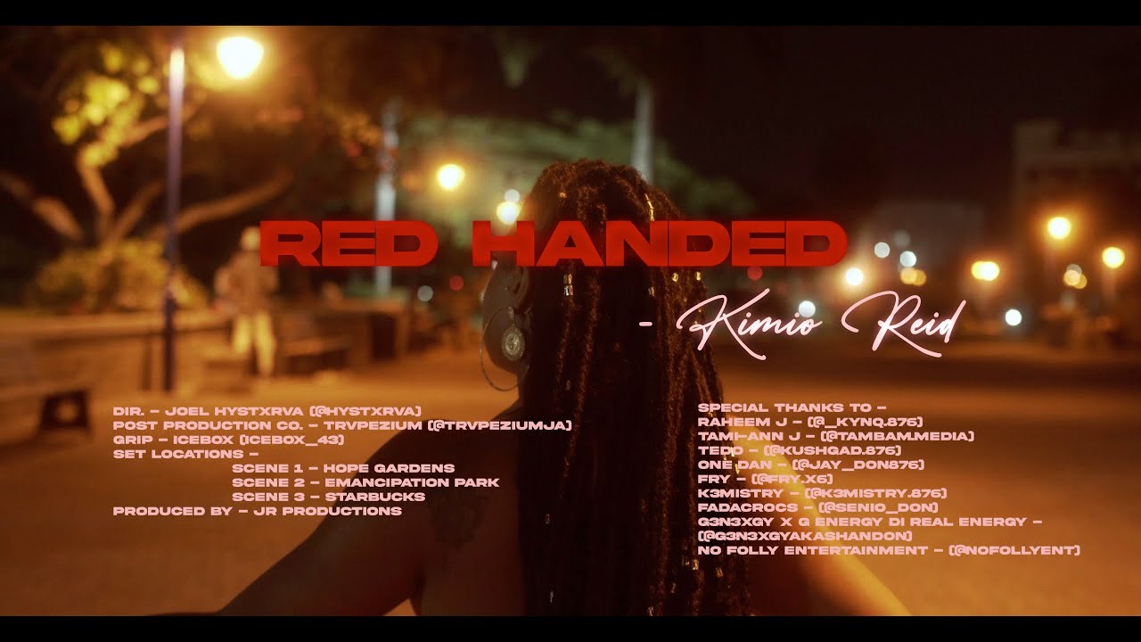 KIMIO REID - RED HANDED (OFFICIAL MUSIC VIDEO) - YouTube