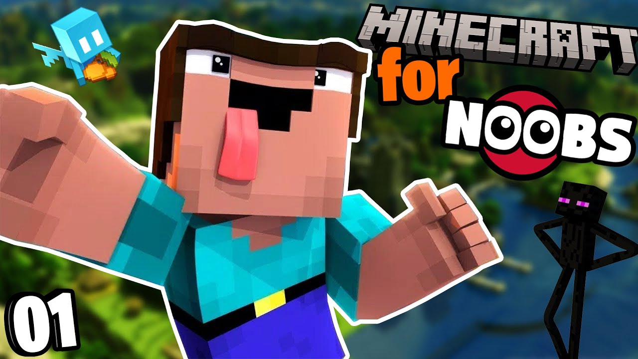 MINECRAFT for Noobs! 01 - How To survive Day1- with Akan22 Minecraft 1. ...