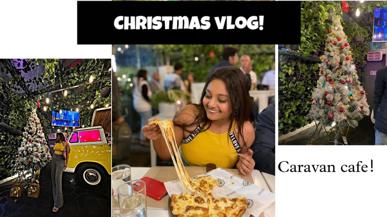 Christmas vlog|| caravan cafe review| - YouTube