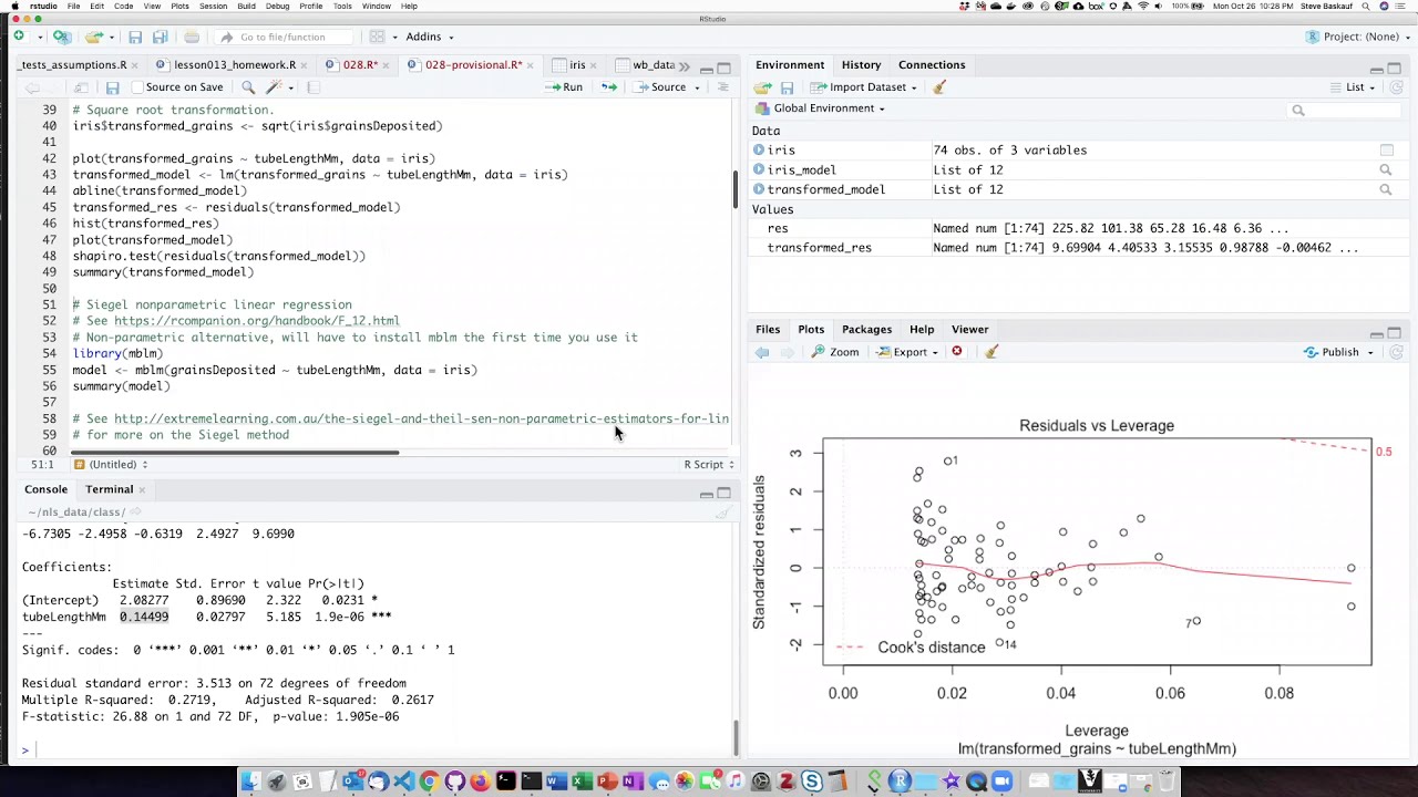 028k Non-parametric linear regression - YouTube