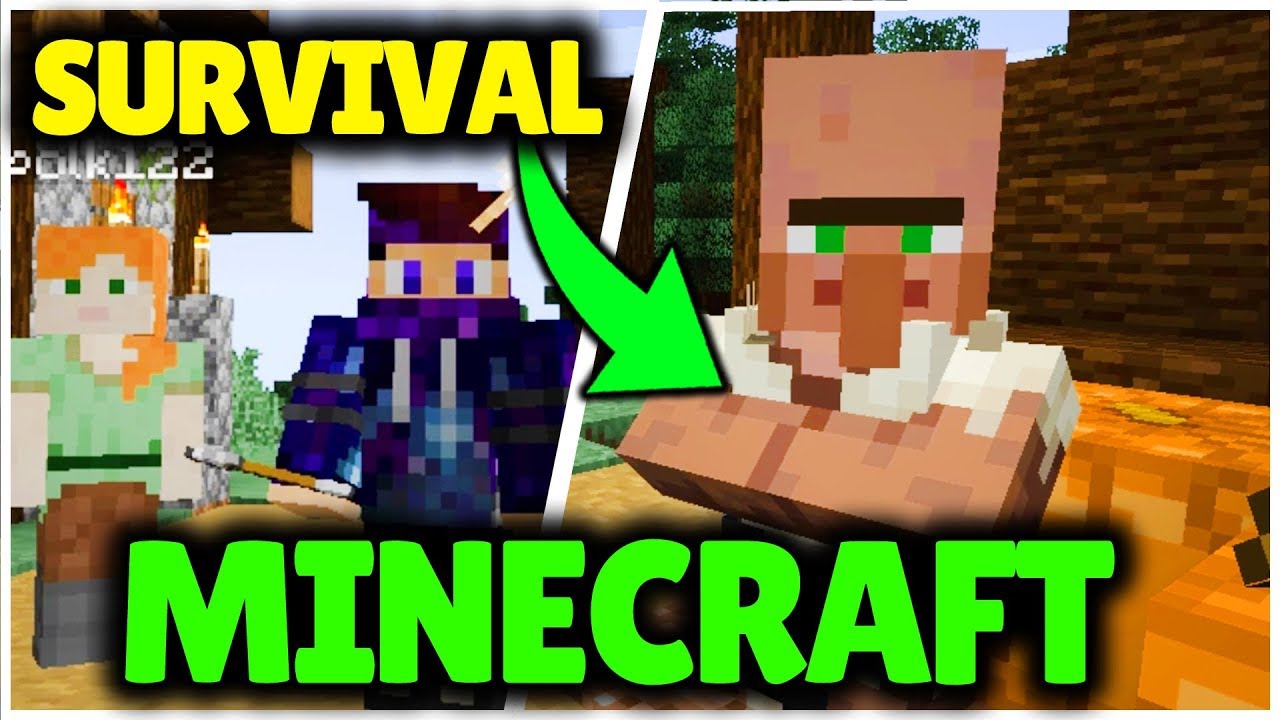 MINECRAFT SURVIVAL #01 🔥 OKRADAMY WIOSKĘ WIEŚNIAKÓW I SCHODZIMY POD ...