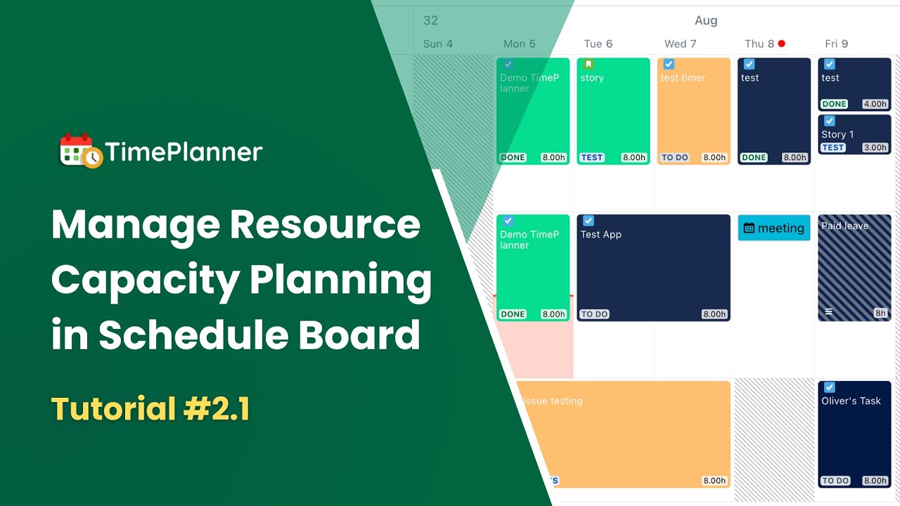How to manage Resource Capacity Planning in Jira | TeamBoard TimePlanner Tutorial - YouTube