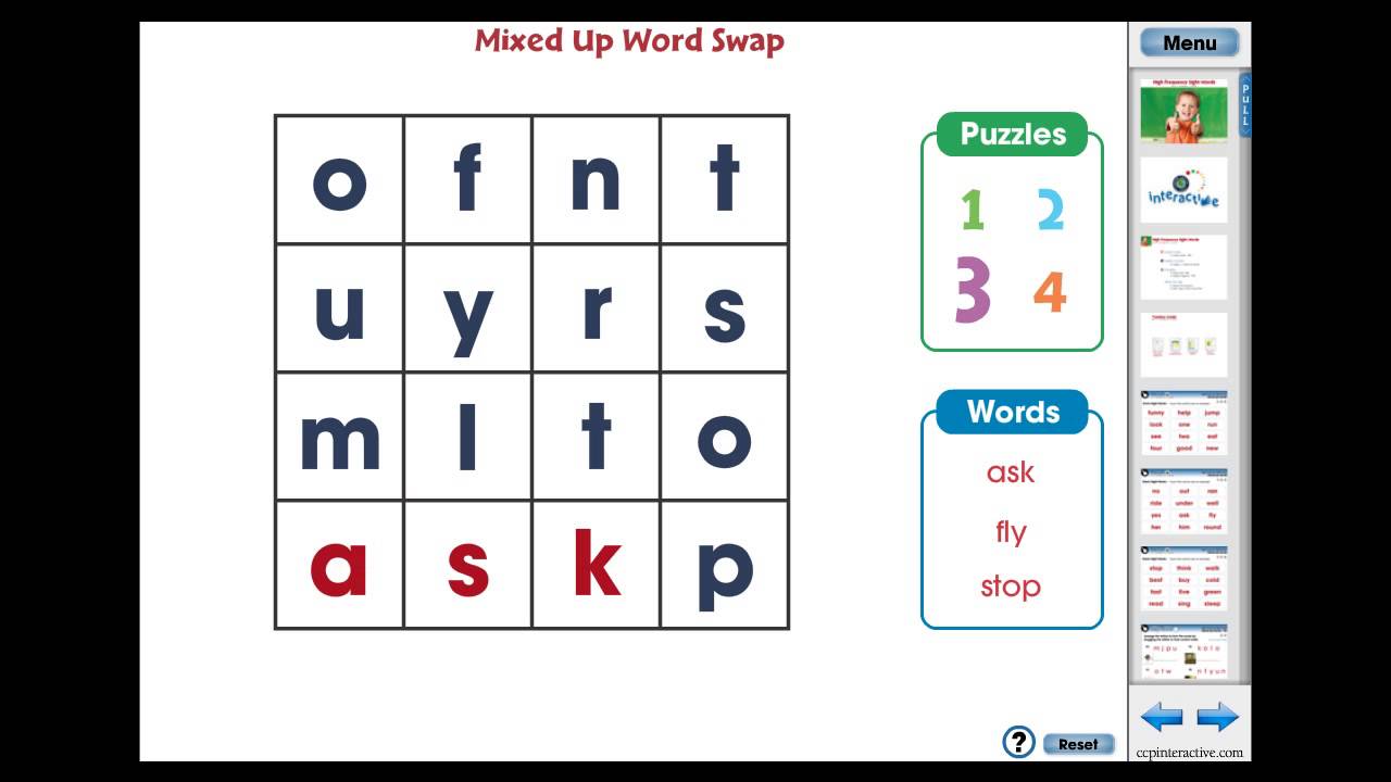 CC7100 High Frequency Sight Words: Mixed Up Words Chapter Mini - 2013 ...