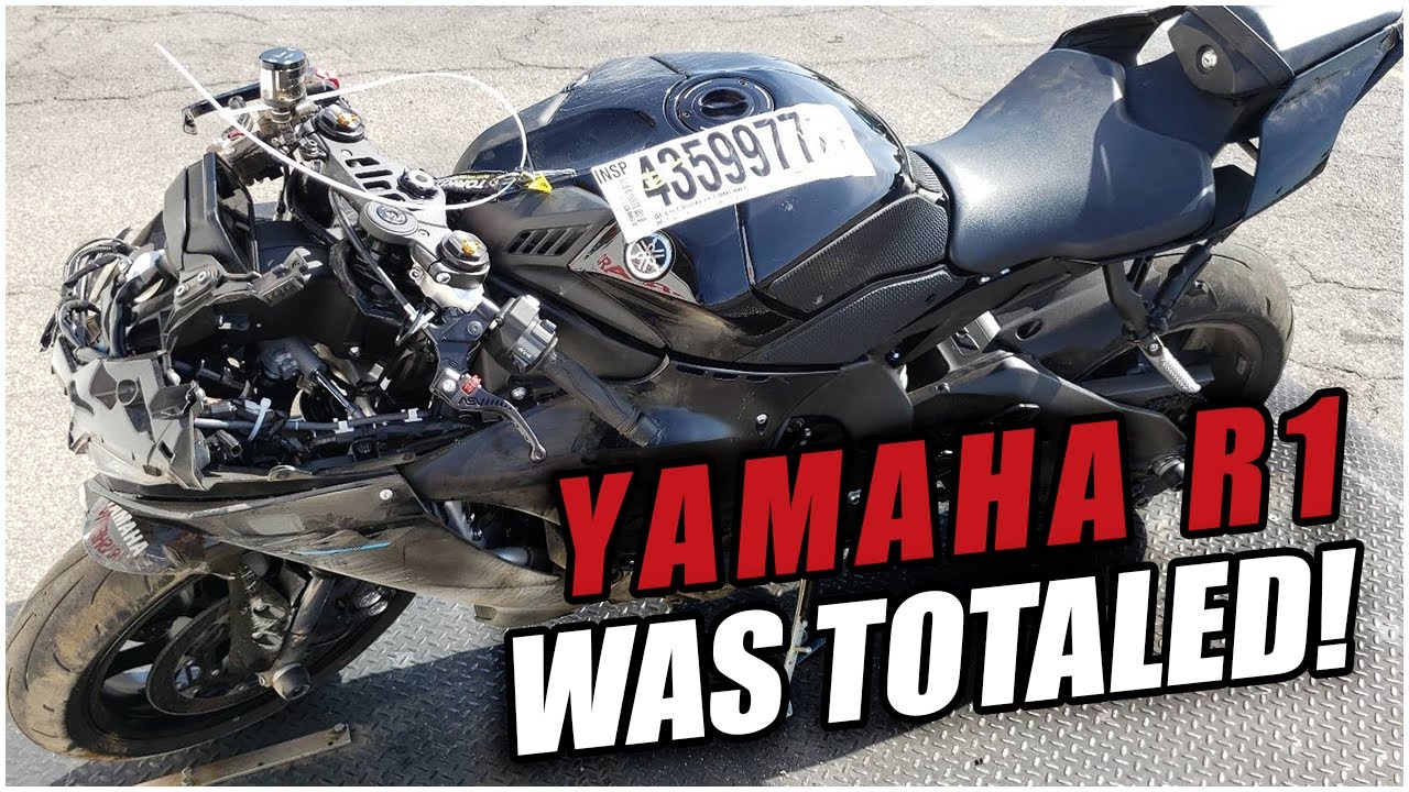 My Wrecked Yamaha R1 Was Totaled! 🙁 Bike and Injury Update - YouTube