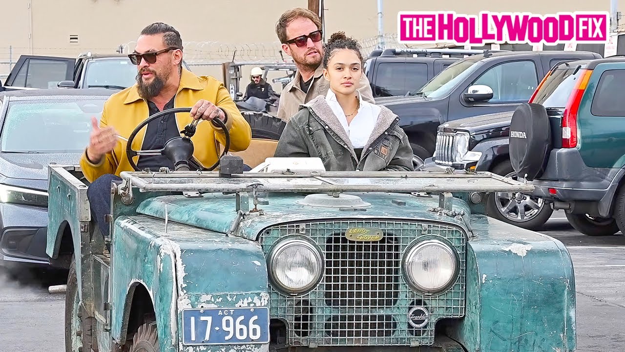 Jason Momoa & His Daughter Luna Take Off In A Rare Vintage Land Rover ...