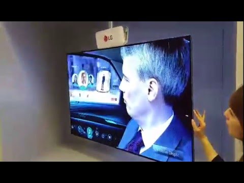 Check out this razor thin double side LG Tv. - YouTube