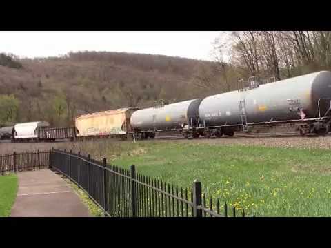 NS 14G eastbound manifest train at Horseshoe Curve, Altoona, PA 5-5-18 - YouTube