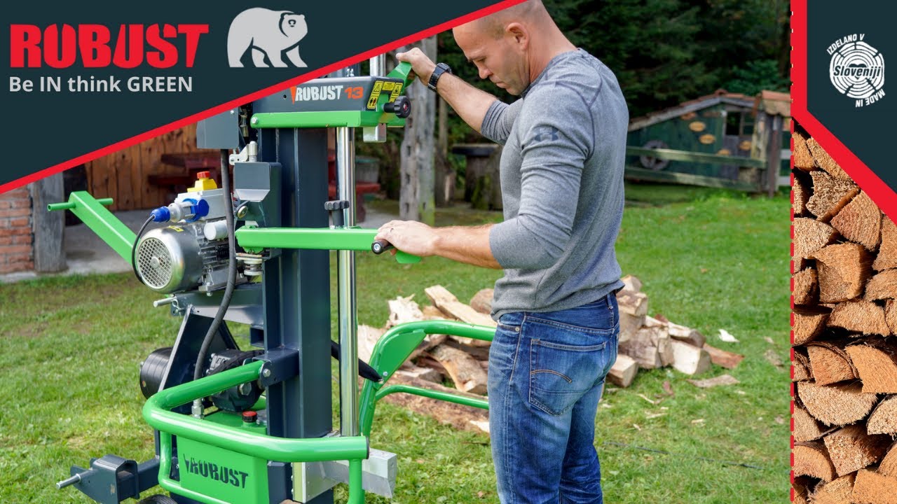 How to set up a Log splitter into a working position? ROBUST ...