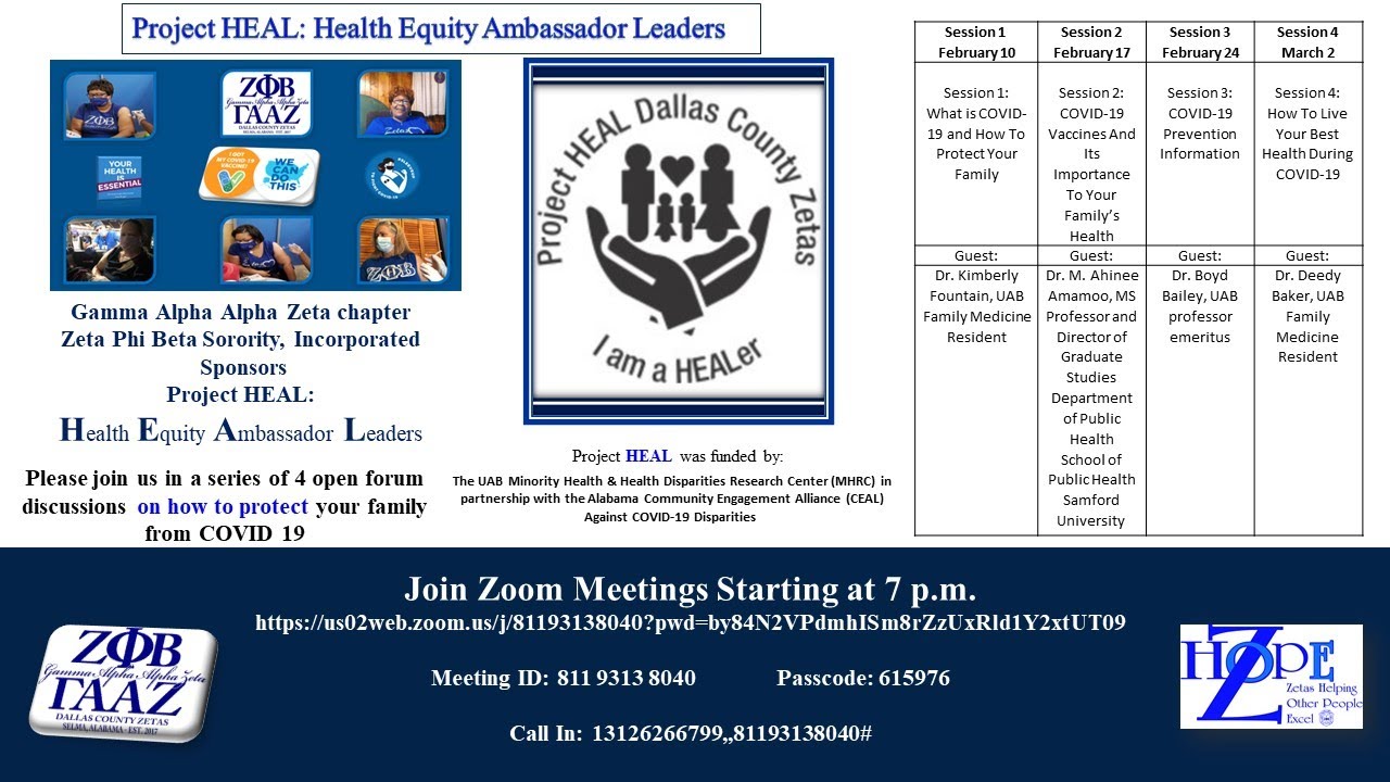 Project HEAL: Health Equity Ambassador Leaders - YouTube