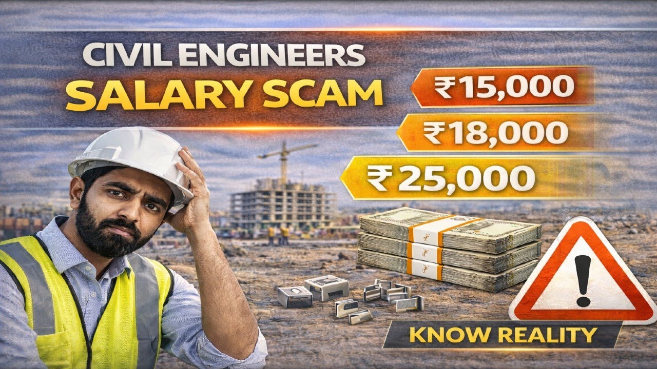 Civil Engineering Salary = SCAM? 🤯Civil Engineering करने से पहले ये देख ...