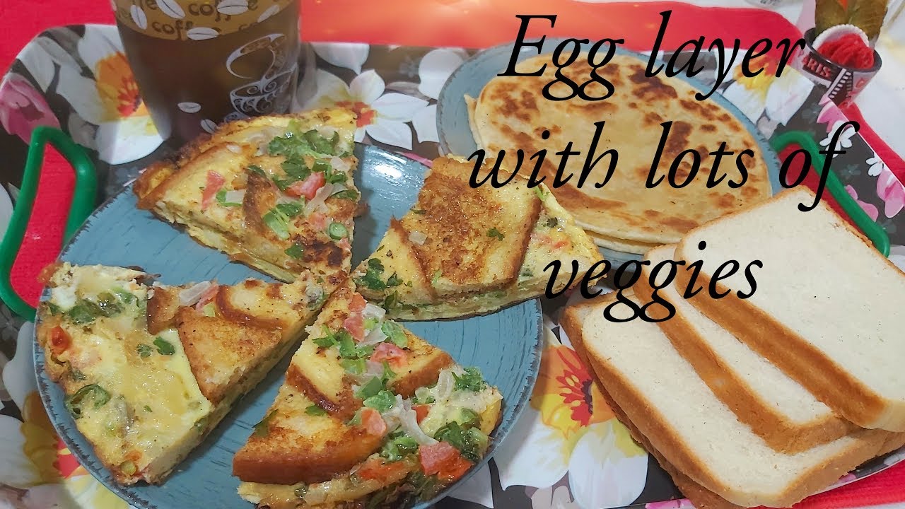 Layers egg with lots of veggies - YouTube