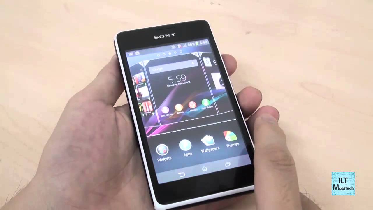 Sony Xperia E1 - User interface - YouTube
