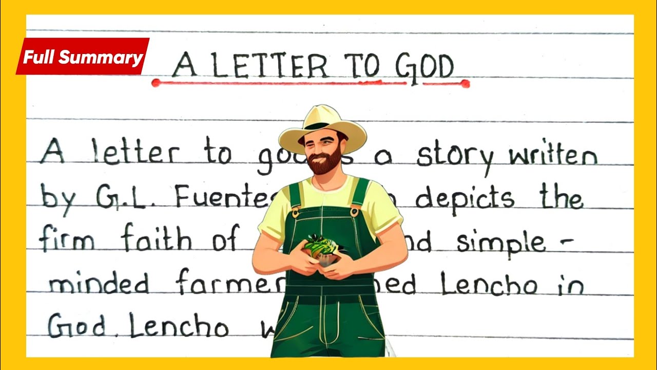 "A letter to God" Class 10 Full summary in English Explained | Summary ...