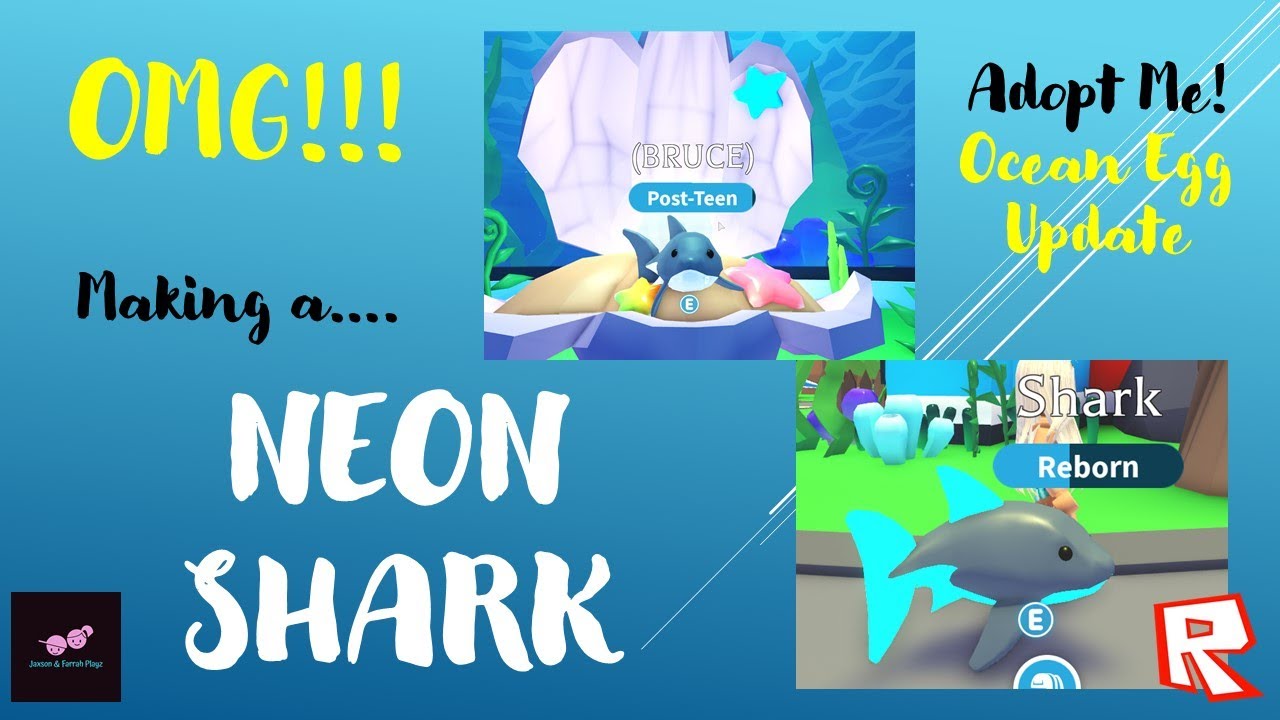J & F Playz - ROBLOX - ADOPT ME - OMG!!! NEON SHARK!? #AdoptMe # ...