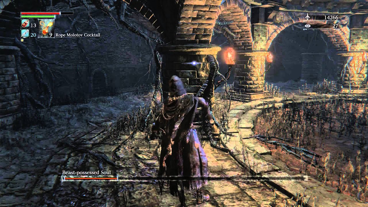 Bloodborne Boss Fight Beast possessed Soul - Central Pthumerian ...