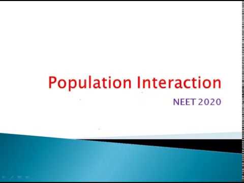 Population Interaction|biological interaction|community interaction ...
