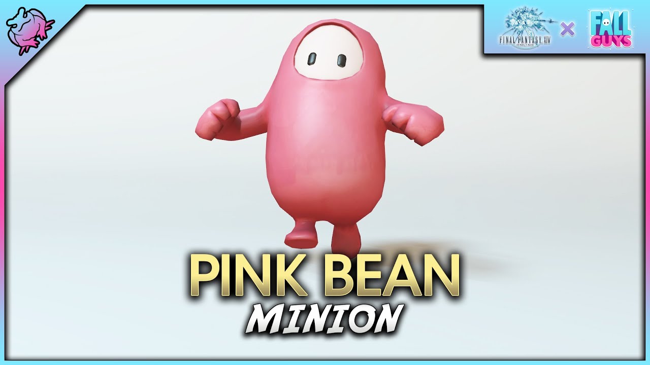 FFXIV - Pink Bean Minion (FFXIV x Fall Guys) - YouTube