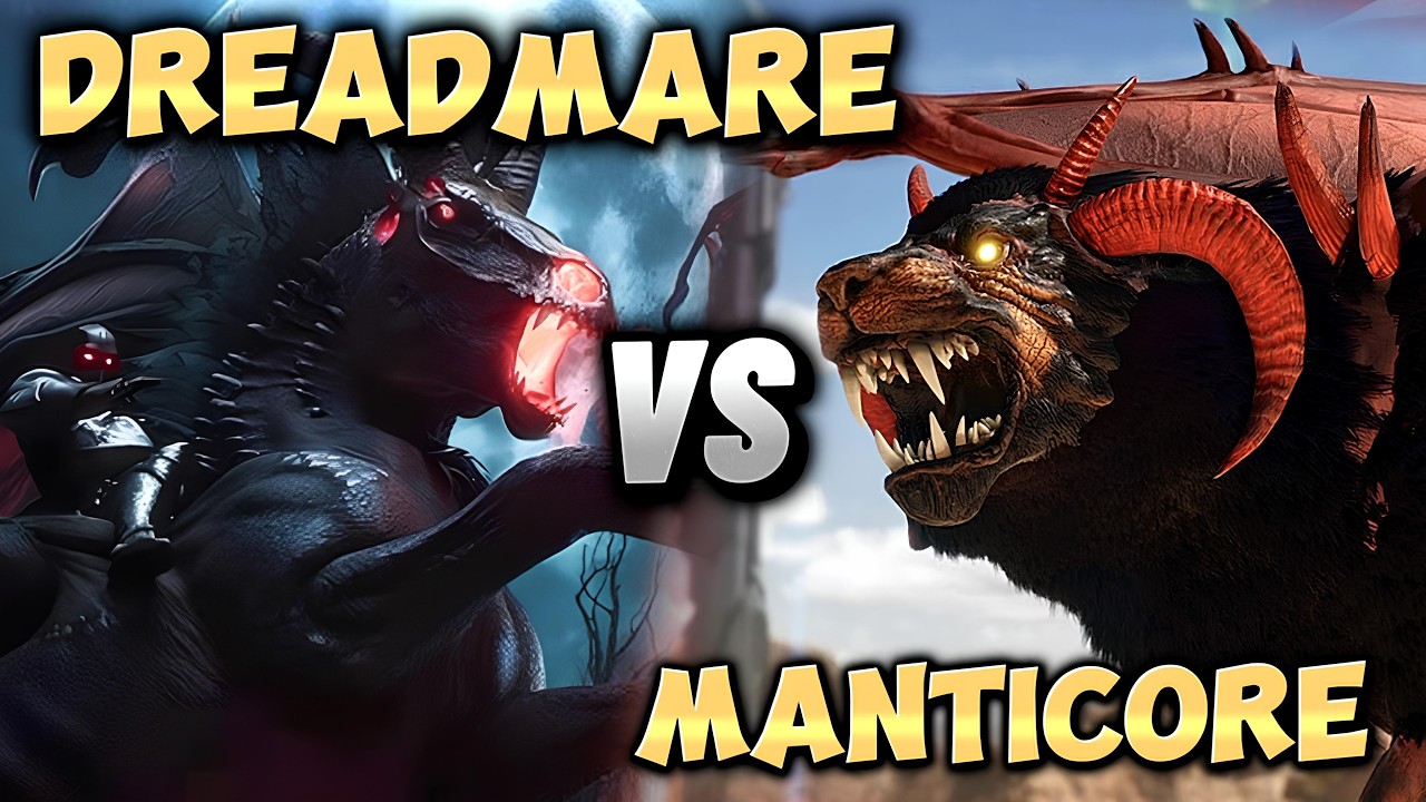 Dreadmare Vs Manticore Boss Fight Solo, Ark Survival Ascended - YouTube