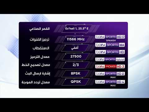 all bein media group channels (satellite frequencies)