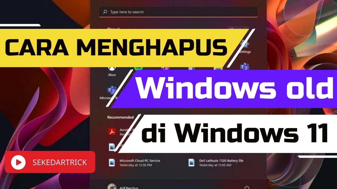 Cara Mengahapus Windows Old di Windows 11 - YouTube