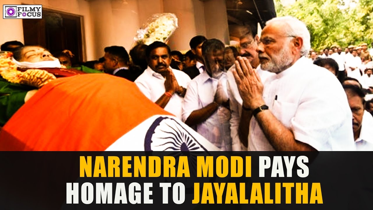 Narendra Modi Crying At Jayalalitha At Last Rites in Rajaji Hall ...