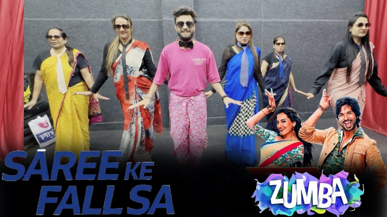 Saree Ke Fall Sa Song Zumba Dance Workout | Zumba dance choreography ...