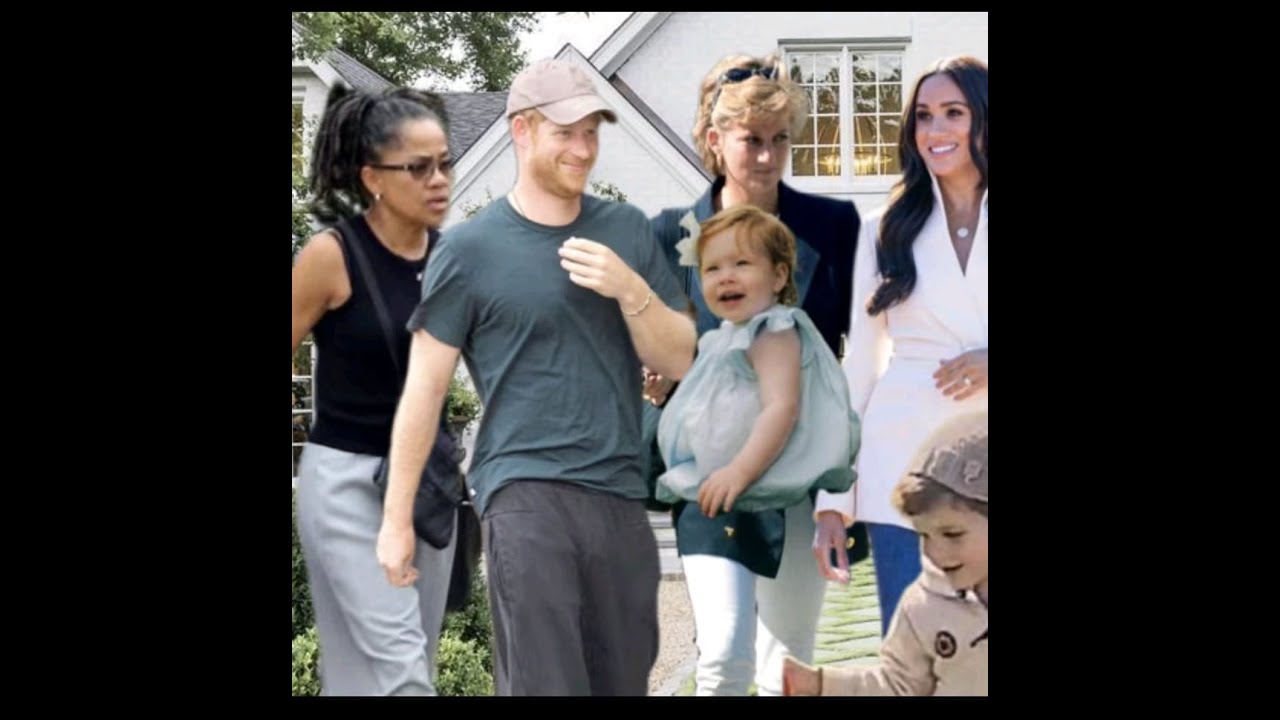 Prince Harry,Duchess Meghan, Prince Archie Princess Lilibet Diana a ...
